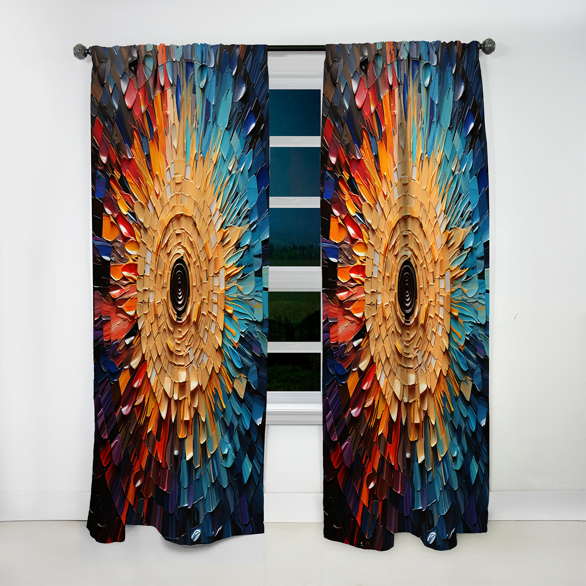 Design Art Colourful Vinyl Record Vinyl Mosaic I - Vinyl Records Room ...