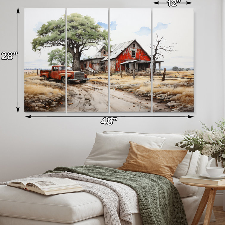 DesignArt Farmhouse Homestead Legacy " Farmhouse Homestead Legacy " 4 ...