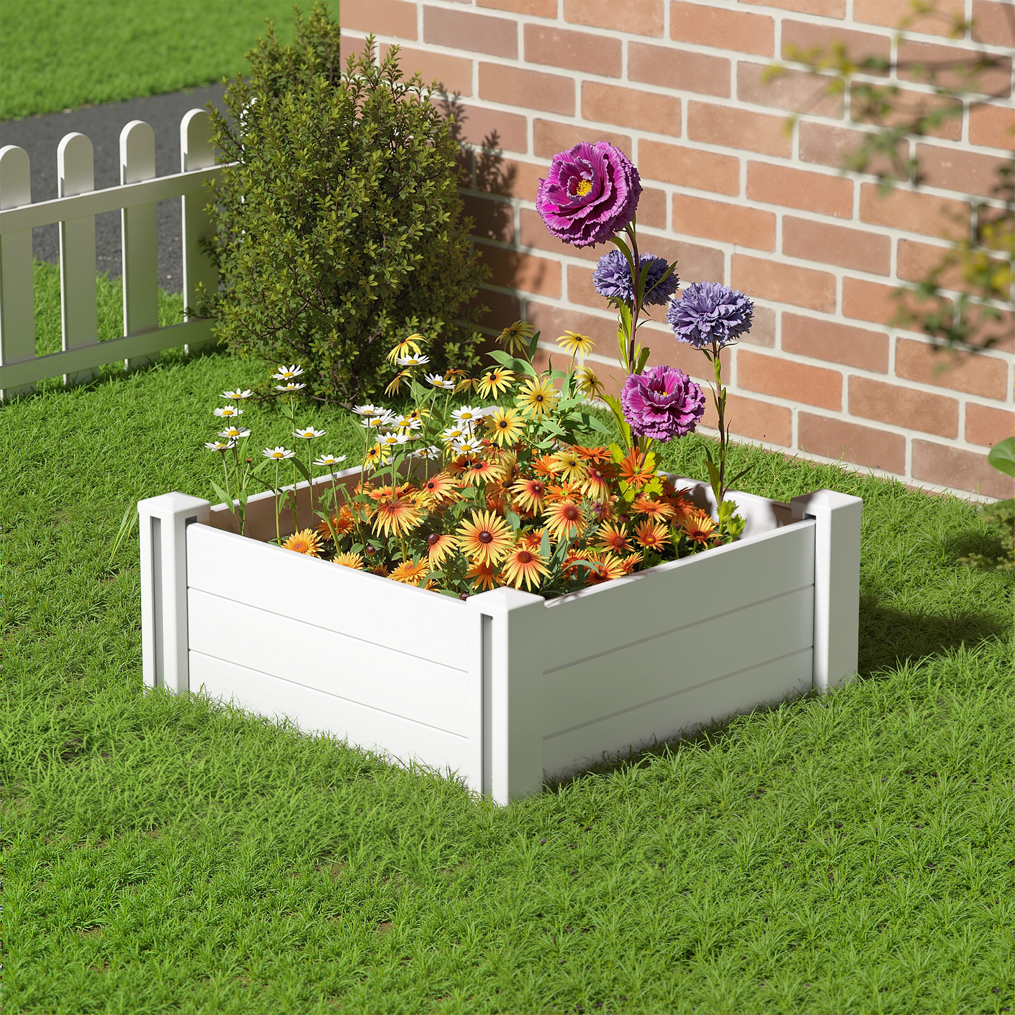 Dovelina Outdoor PVC Privacy Panels With Ground Stakes - Wayfair Canada