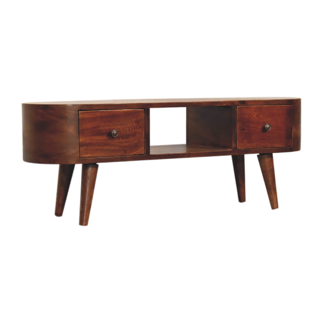 George Oliver Capricorni Solid Wood 4 Legs Coffee Table with Storage ...