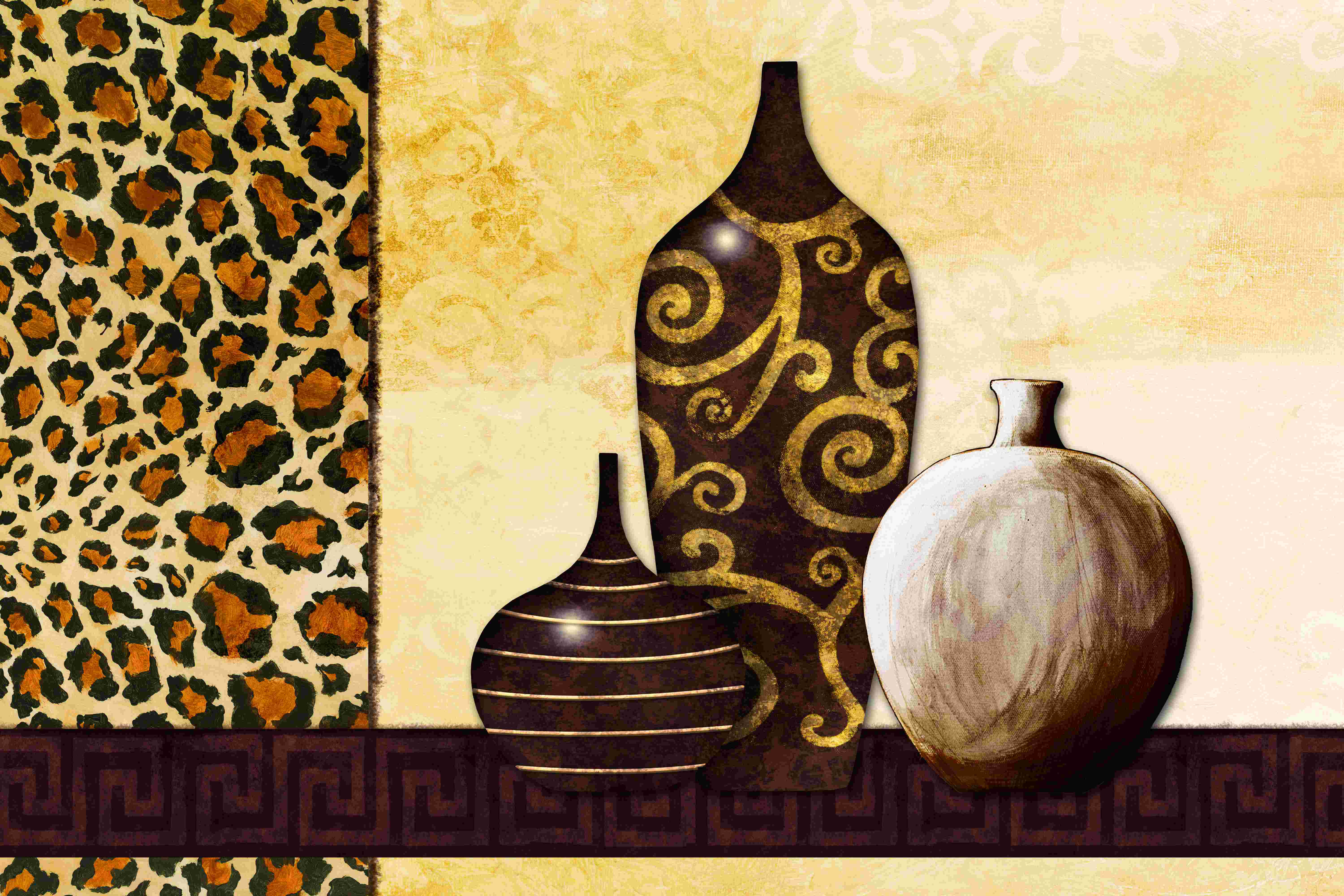 Bungalow Rose Cheetah Pots 1 - Wayfair Canada