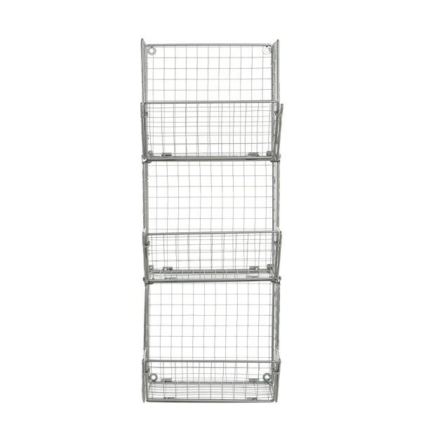 Gracie Oaks Botalla Wall Storage Organizer with Wall Baskets "& Reviews ...