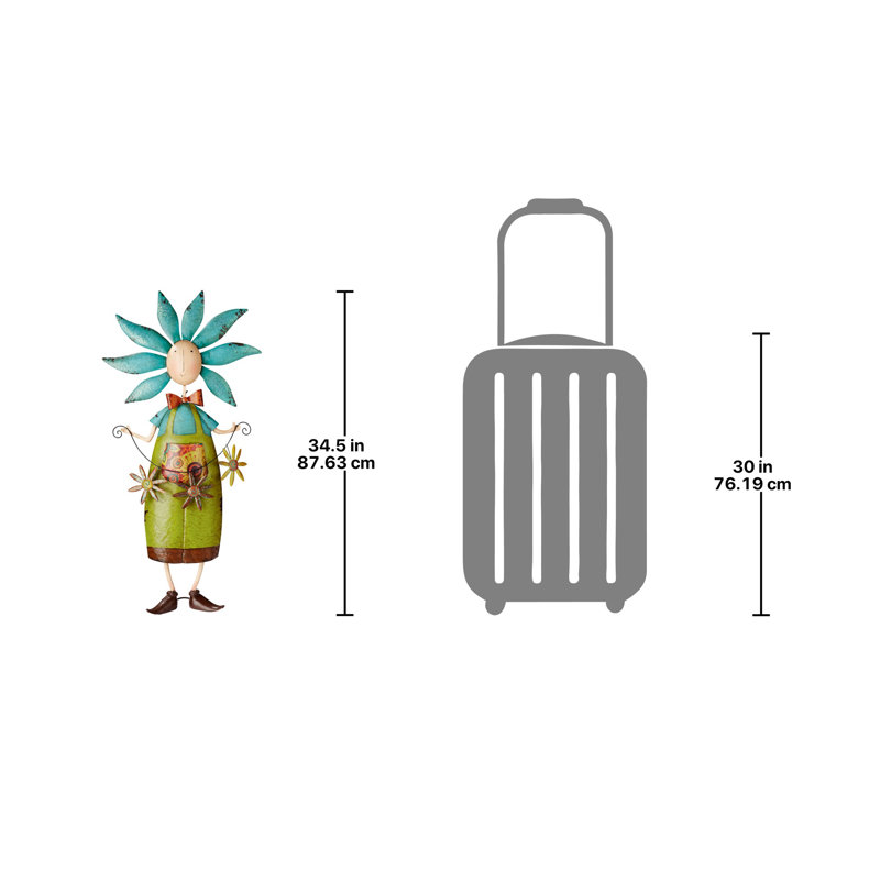 Design Toscano Flower Children Boy Garden Statue & Reviews | Wayfair