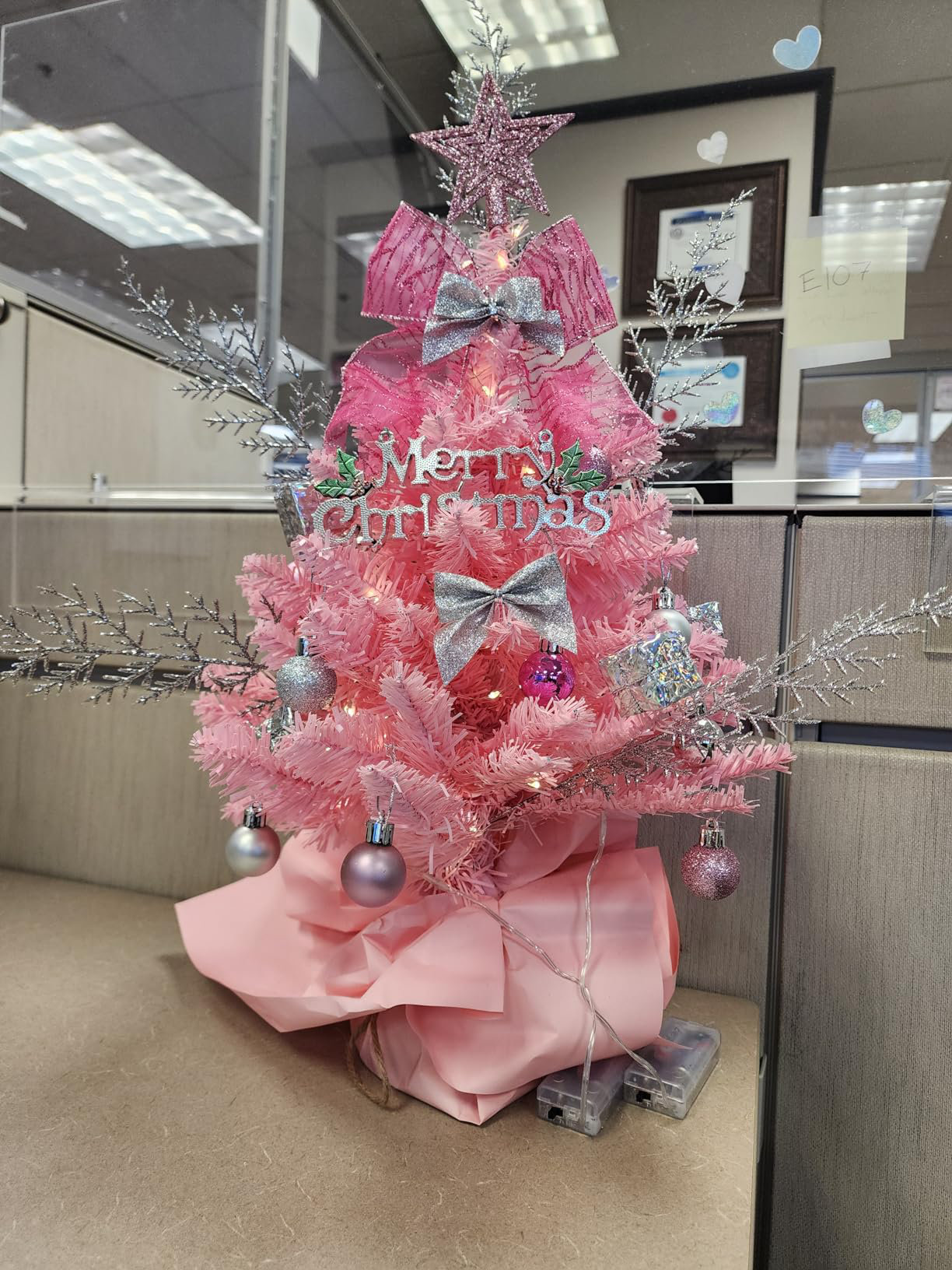 The Holiday Aisle® Mini Halloween Tree Pink Tree Artificial Mini ...