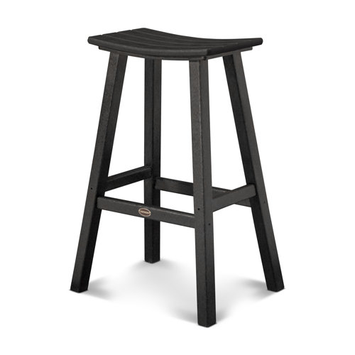 POLYWOOD® Traditional Garden Patio Bar Stool & Reviews | Wayfair