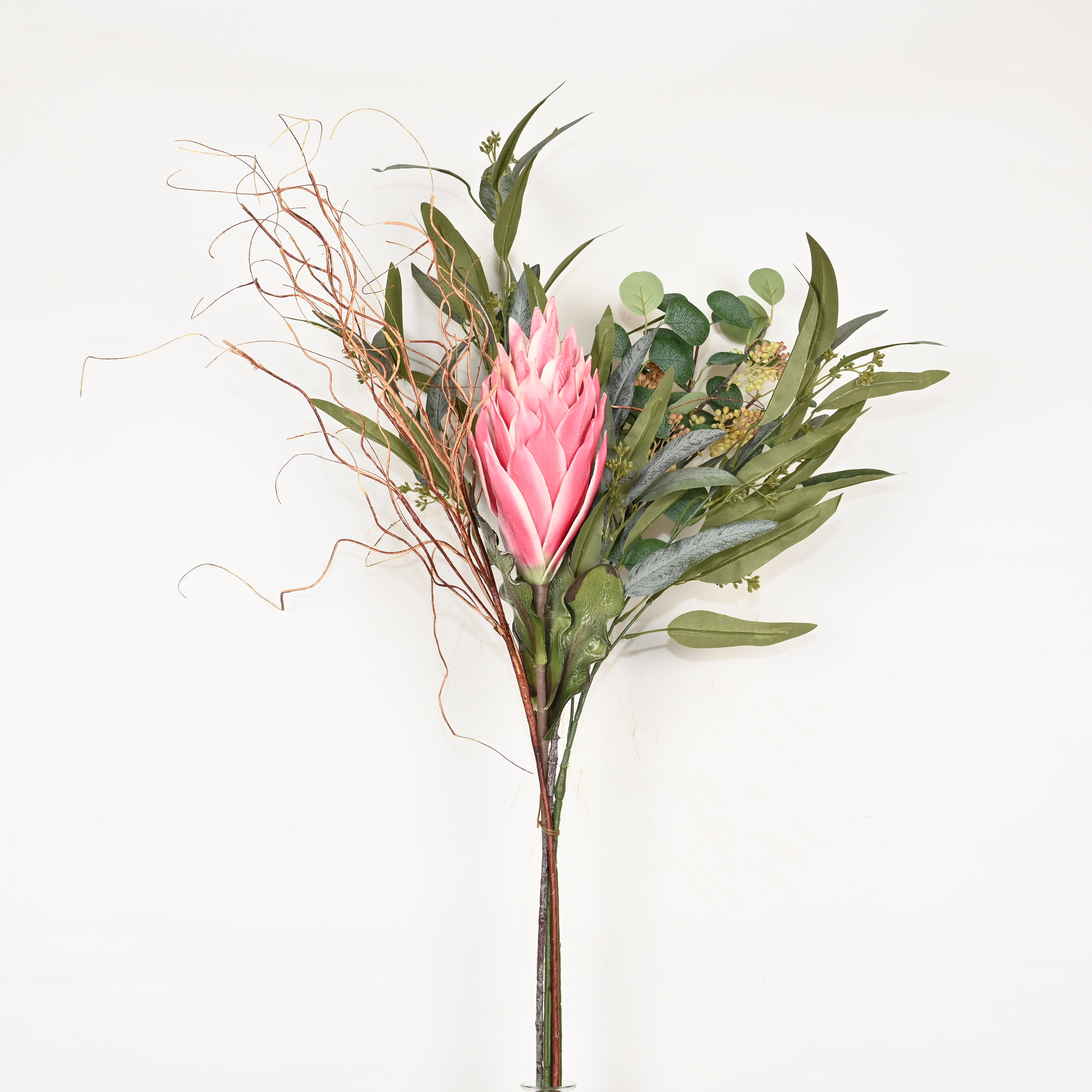 Ophelia & Co. 36" Artificial King Protea Floral Arrangement For Vase ...