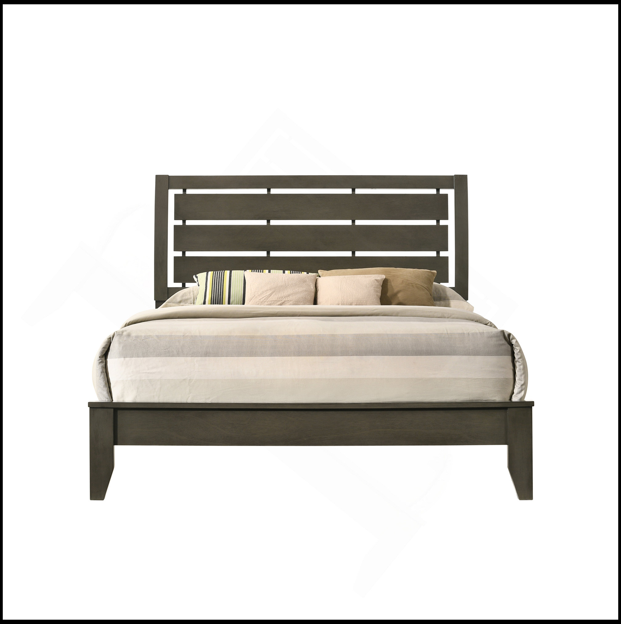 Winston Porter Grey Queen Sleigh Bed - Wayfair Canada