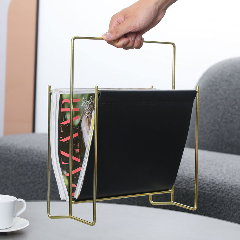 Mercer41 Metal Free Standing Magazine Rack & Reviews | Wayfair