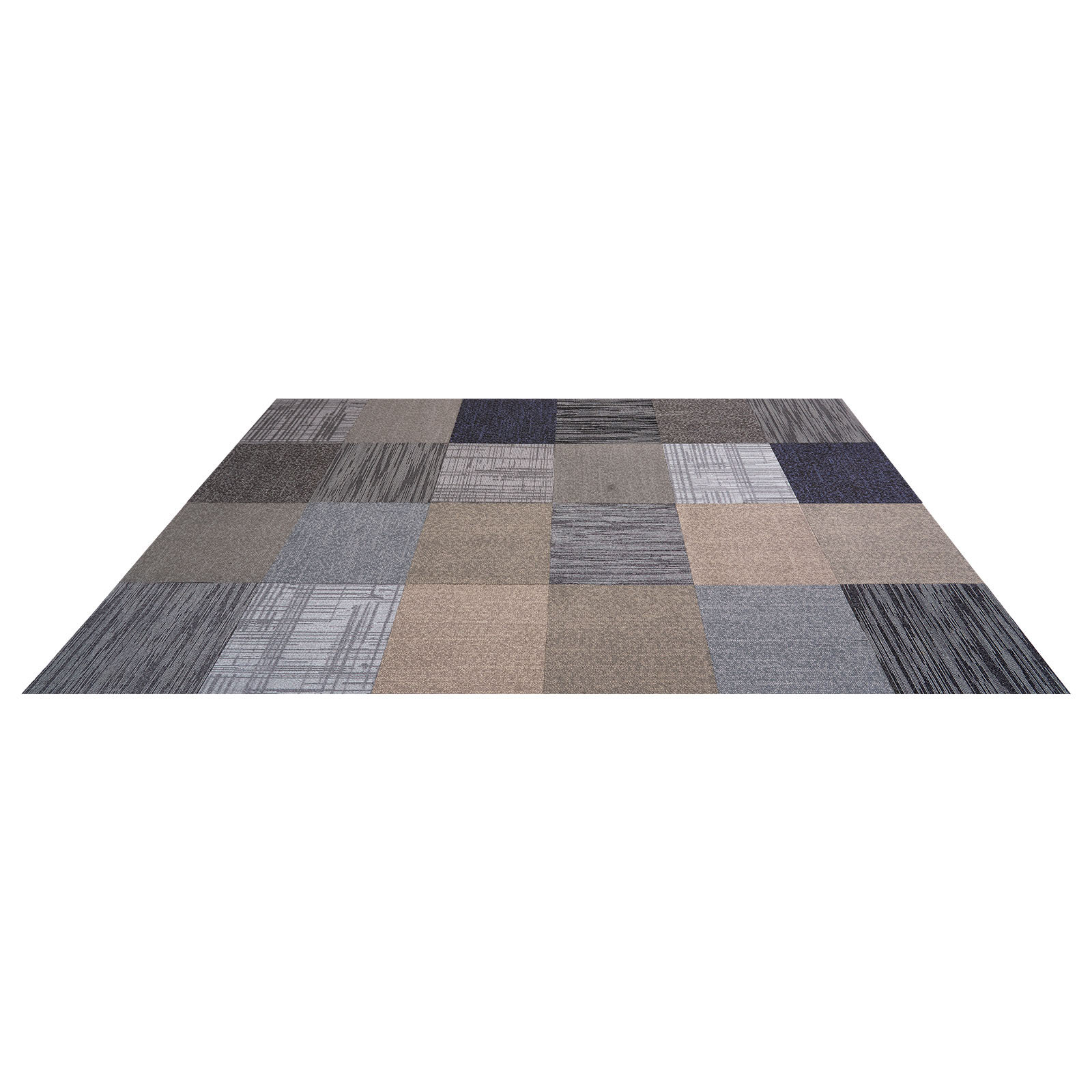 VEVOR Carpet Tiles Reusable 20x20 inch, Modular Carpet Square Rug ...