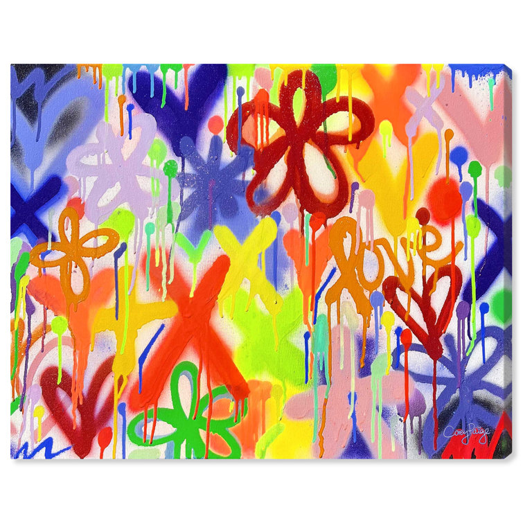 Red Barrel Studio® Corey Paige - Graffiti Street Citrus On Canvas Print ...