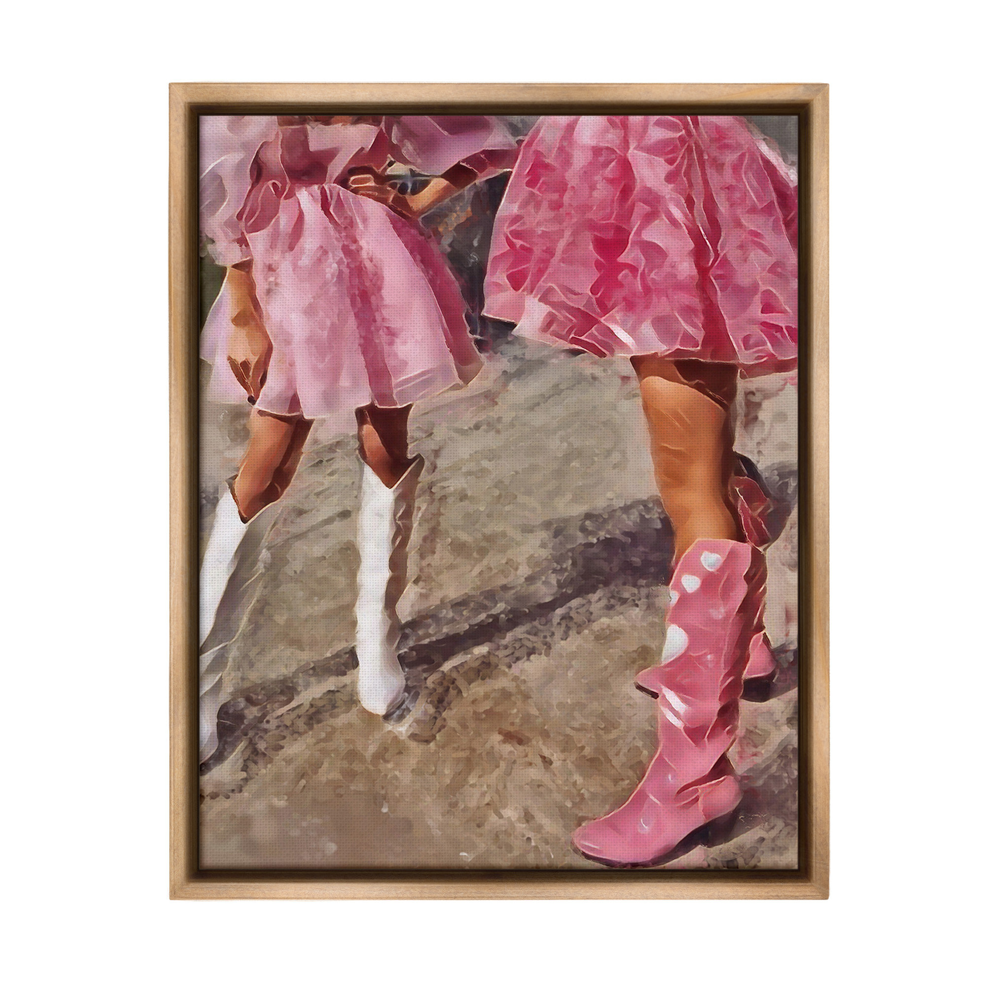 Red Barrel Studio® " Trendy Pink Cowgirls Floater Frame " by Jesse ...