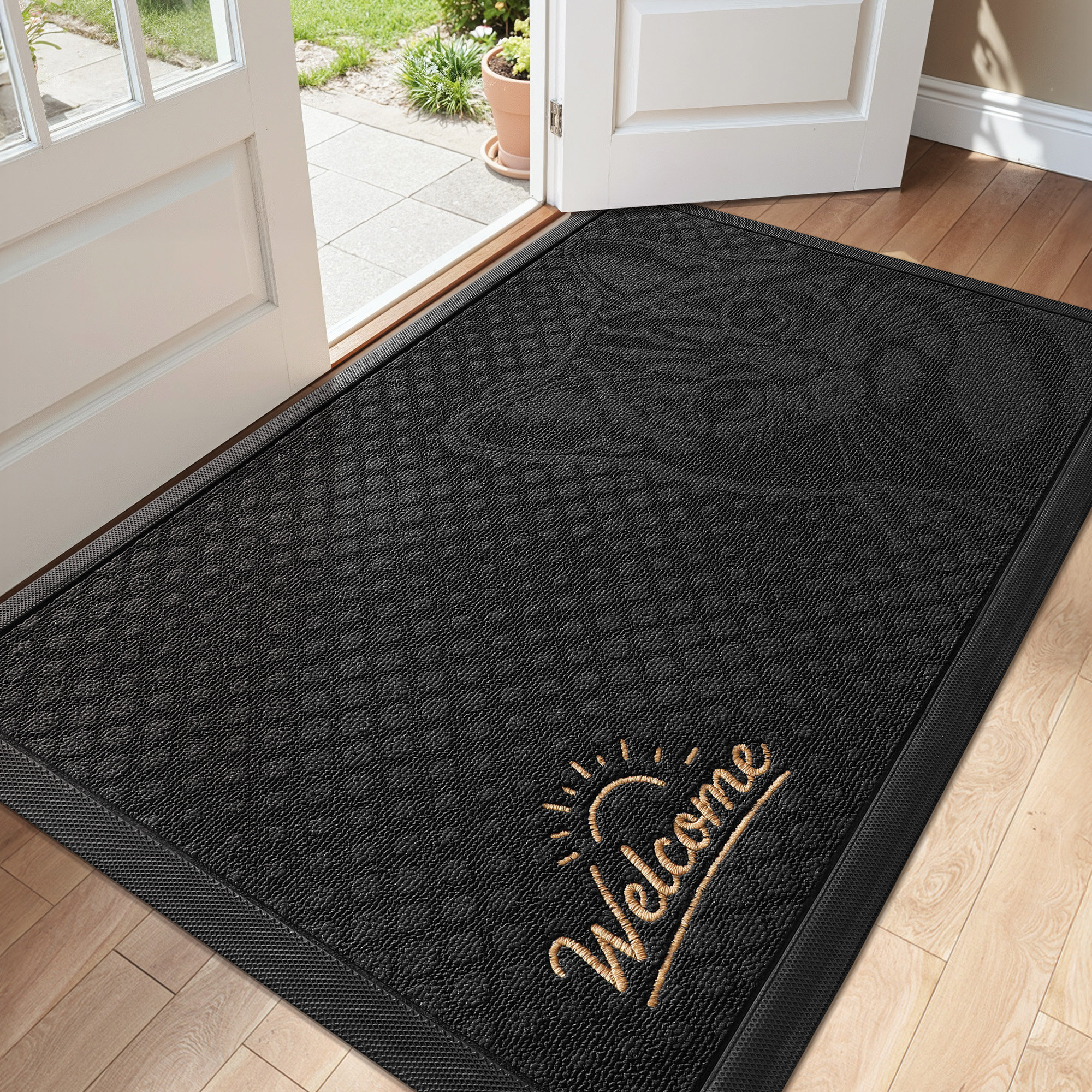 Color&Geometry Non-Slip Indoor Doormat | Wayfair