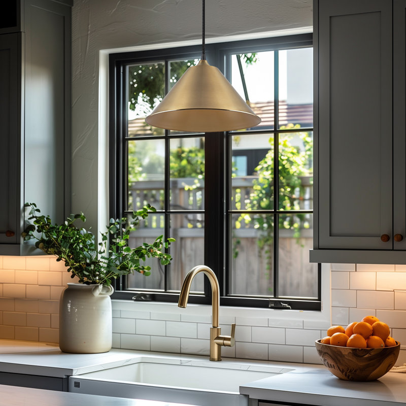 Mercer41 6.75'' H Metal Cone Pendant Shade | Wayfair