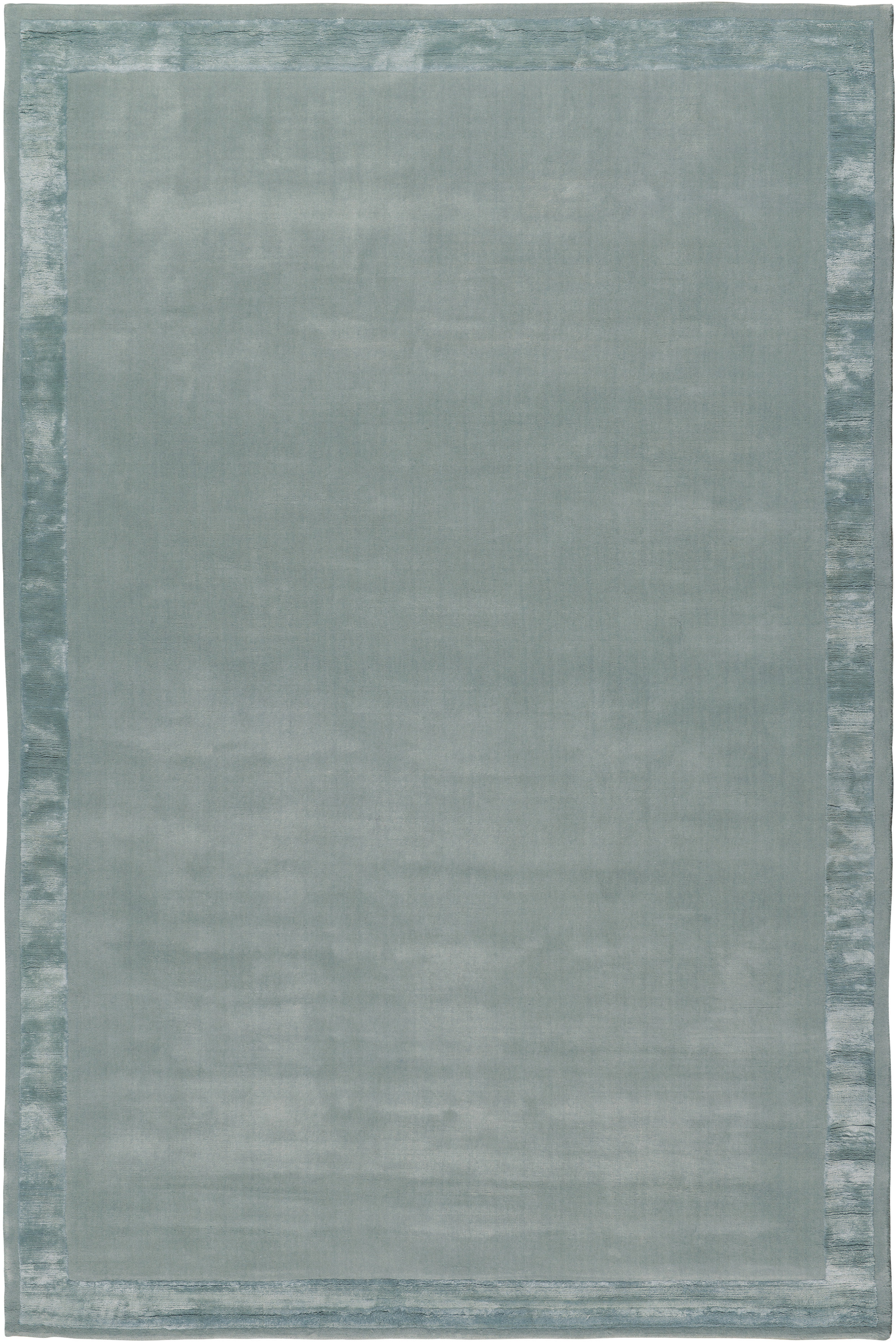 The Rug Company Farrow & Ball Lots Blue Silk Border Area Rug | Perigold