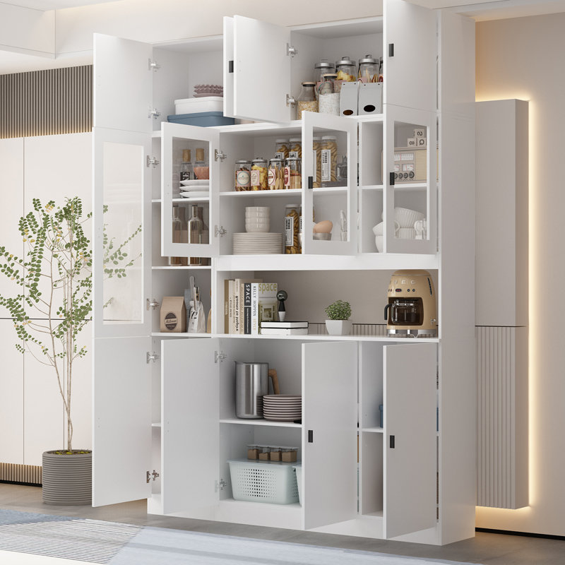 Wade Logan Carthell 87.8" Kitchen Pantry & Reviews - Wayfair Canada