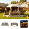 VEVOR Screen House Tent, 15 x 13.8 ft, 12-15 Person Pop Up Screen Tent ...
