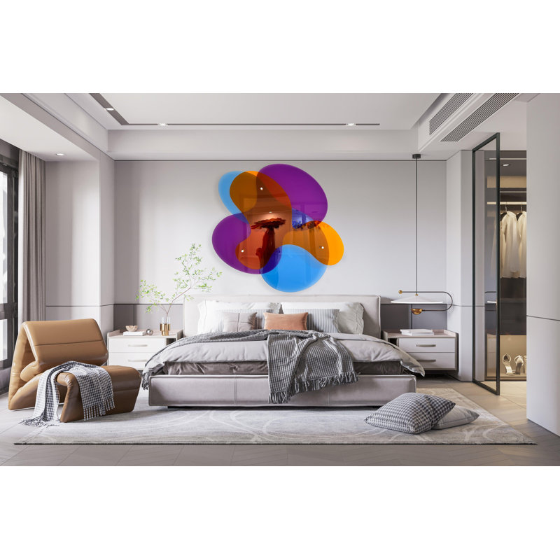 UniQstiQ Contemporary Transparent Acrylic Wall Sculpture - Modern Art ...