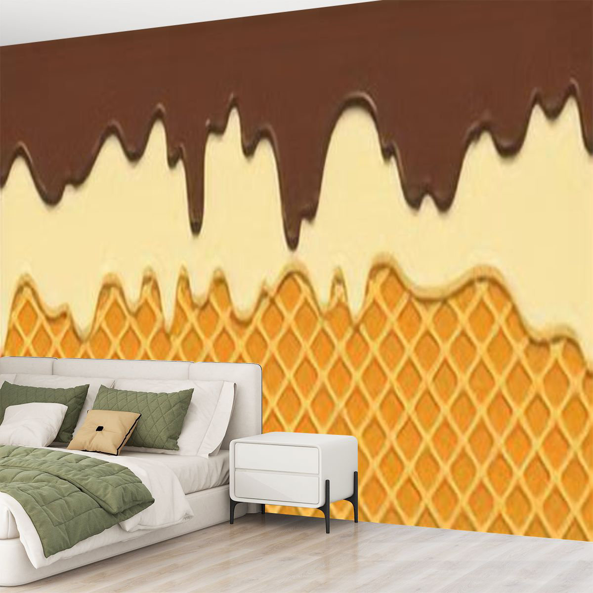Ivy Bronx Peel and Stick Canvas Wallpaper Wall Mural Seamless Current ...
