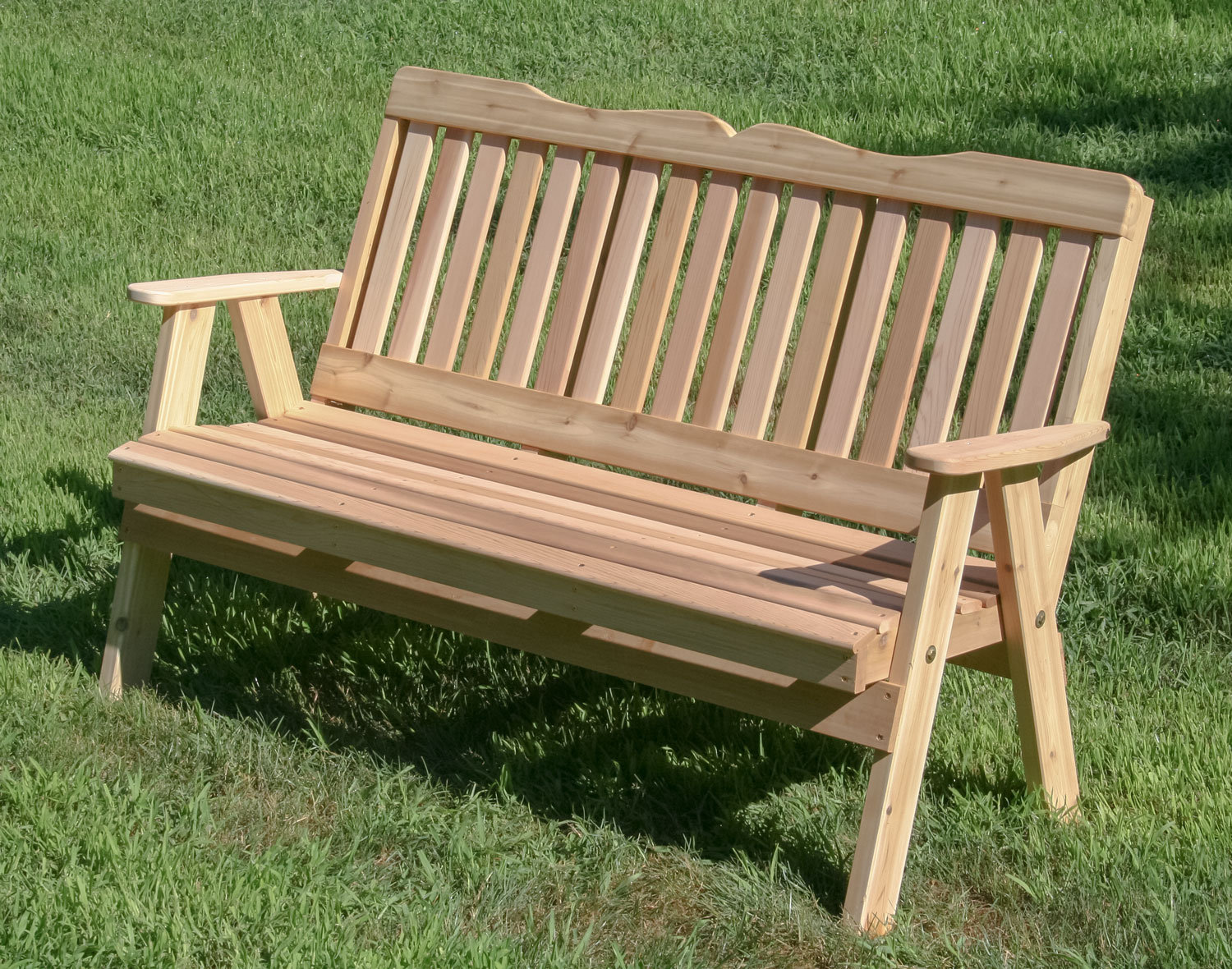 August Grove® Foxx Wooden Garden Bench | Wayfair
