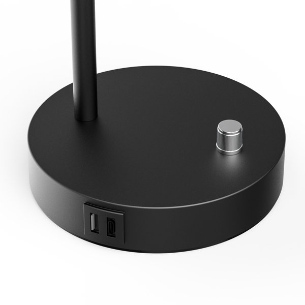 Latitude Run® Desk Lamp With USB Ports, and 2 Bulbs Included & Reviews ...