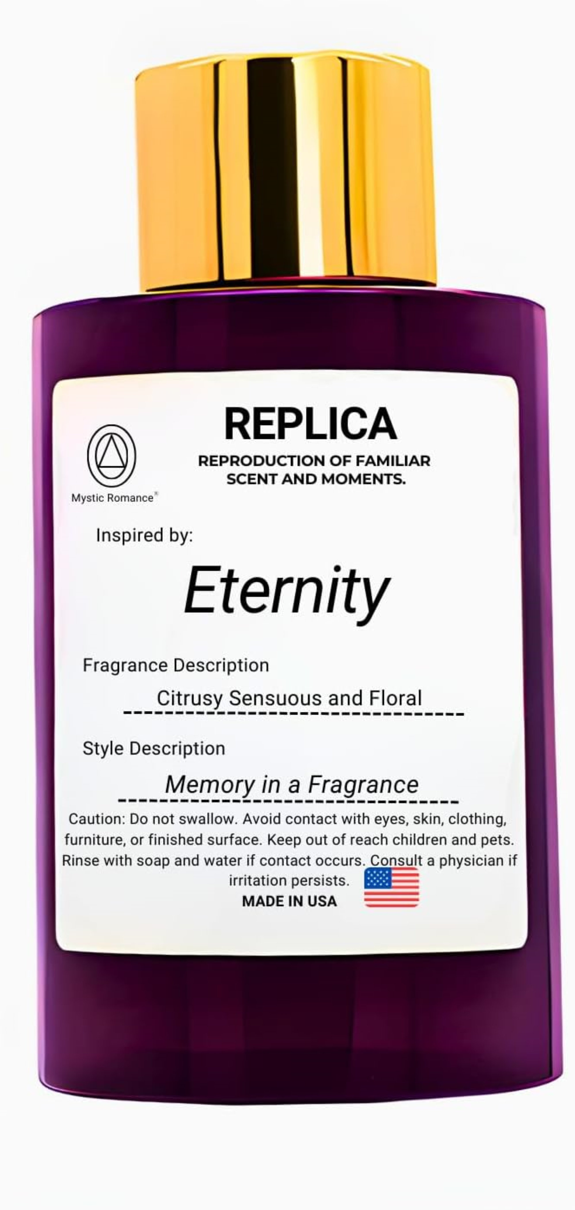 Mystic Romance Inspired By Eternity Aroma Oil Blend Plastic Purple ...