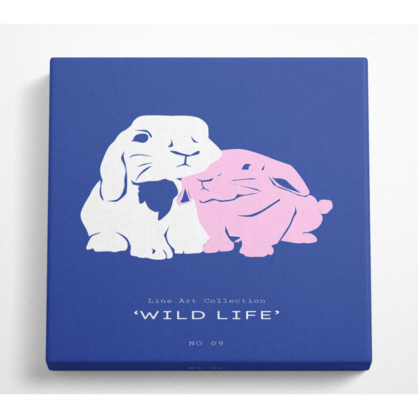 Happy Larry Bunny Rabbit Cuddle - Wrapped Canvas Art Prints | Wayfair.co.uk