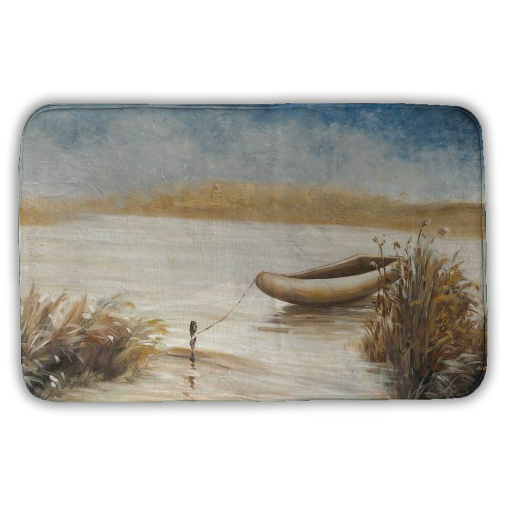 East Urban Home Abandoned boat Bath Mat with Non-Slip Backing - Quick ...