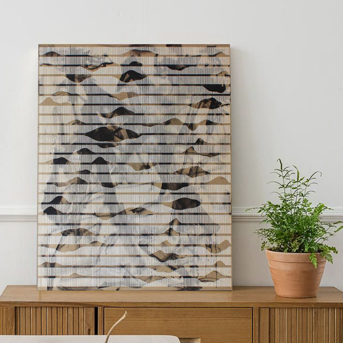 Organix Oasis Hand-painted oil texture painting advanced sense | Wayfair