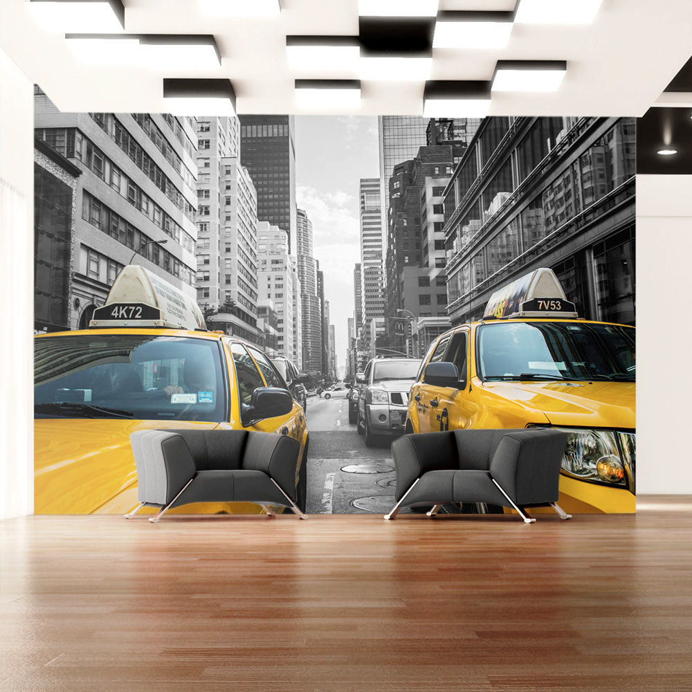 East Urban Home New York Taxi 11' L x 96" W Wall Mural | Wayfair