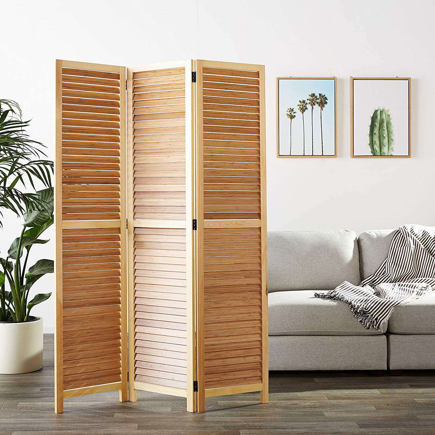 Rosecliff Heights Alanson 47'' 3 - Panel Folding Room Divider | Wayfair