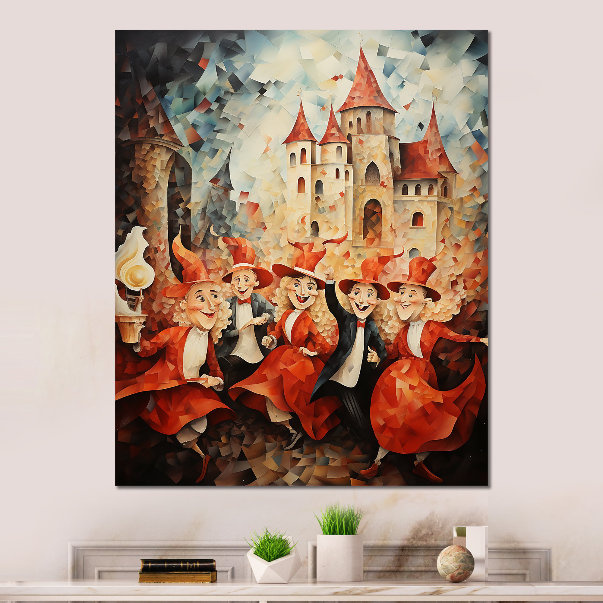 Red Barrel Studio® " Fantasy Castle Dance In Spain " on Metal | Wayfair