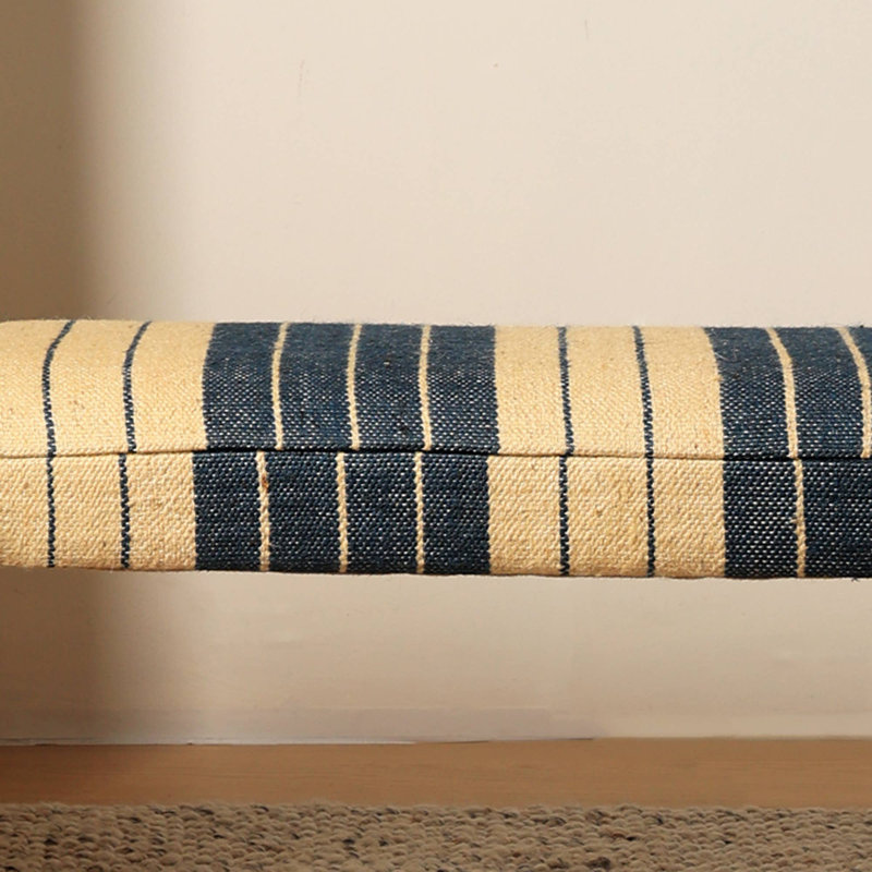 Latitude Run Colonial Handmade Wooden Upholstered Bench | Wayfair.co.uk