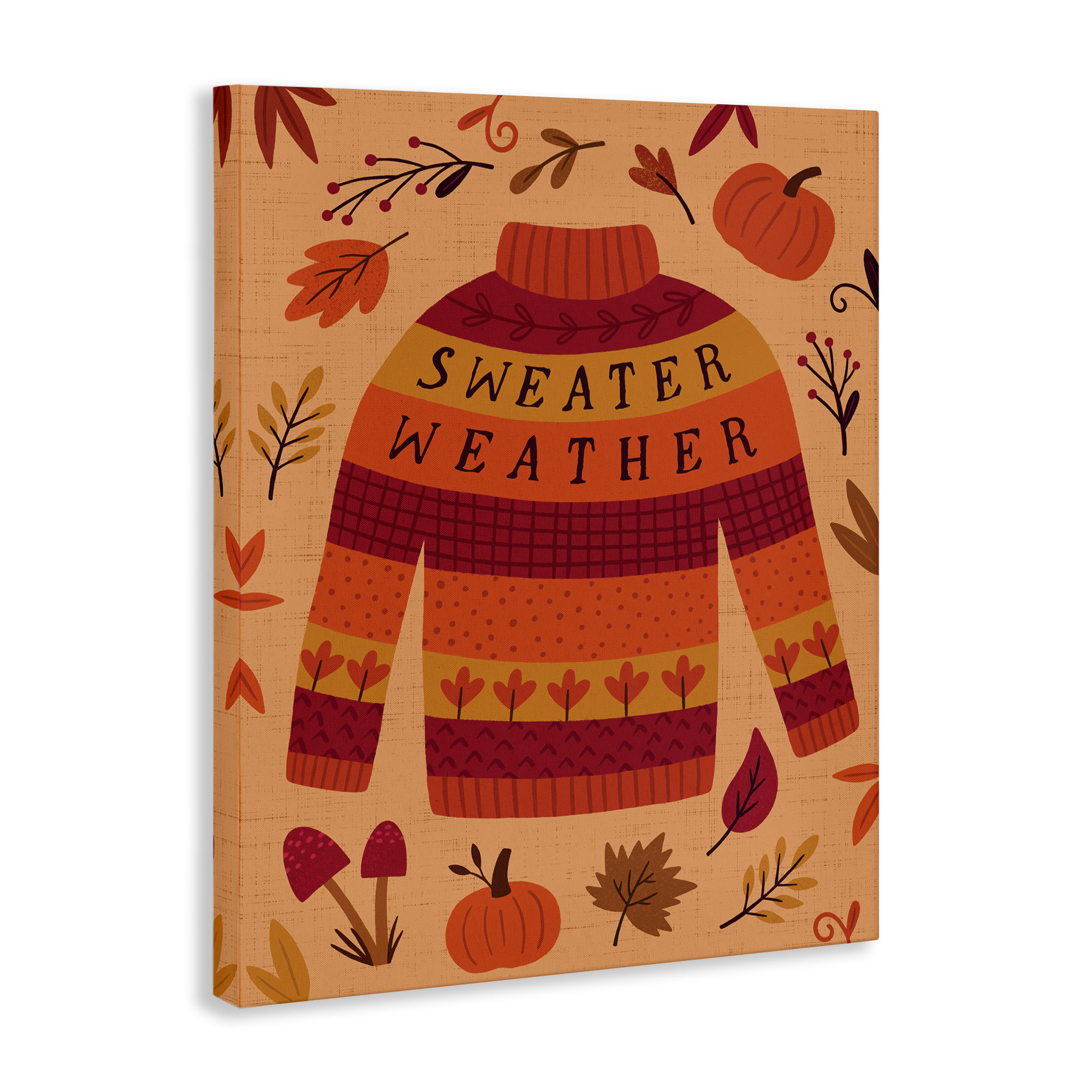 Winston Porter Sweater Weather Cozy Fall Canvas Wall Art by Nina Seven ...