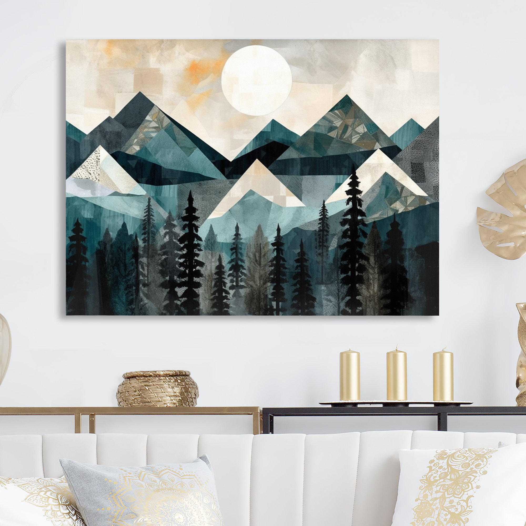 Millwood Pines Serop Serop Minimalism Winter Mountains V On Metal ...