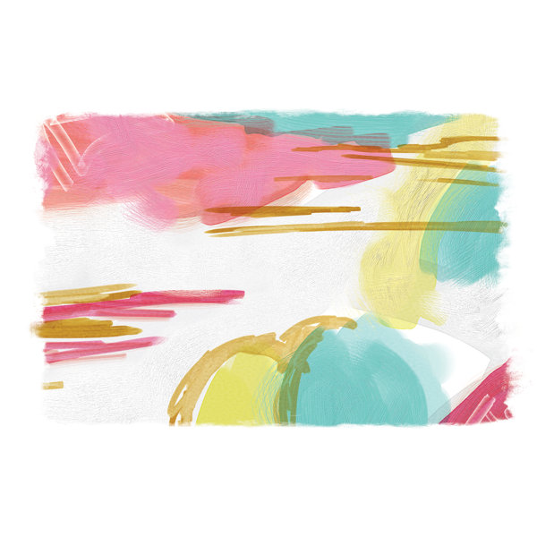 Metro Lane Spring Midday Painting 2 - Wrapped Canvas Art Prints ...