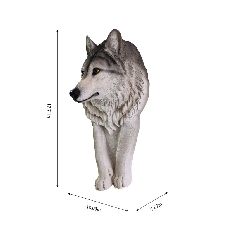 Hi-Line Gift Ltd. Wolf Head Sculpture Wall Hanging Ornament | Wayfair