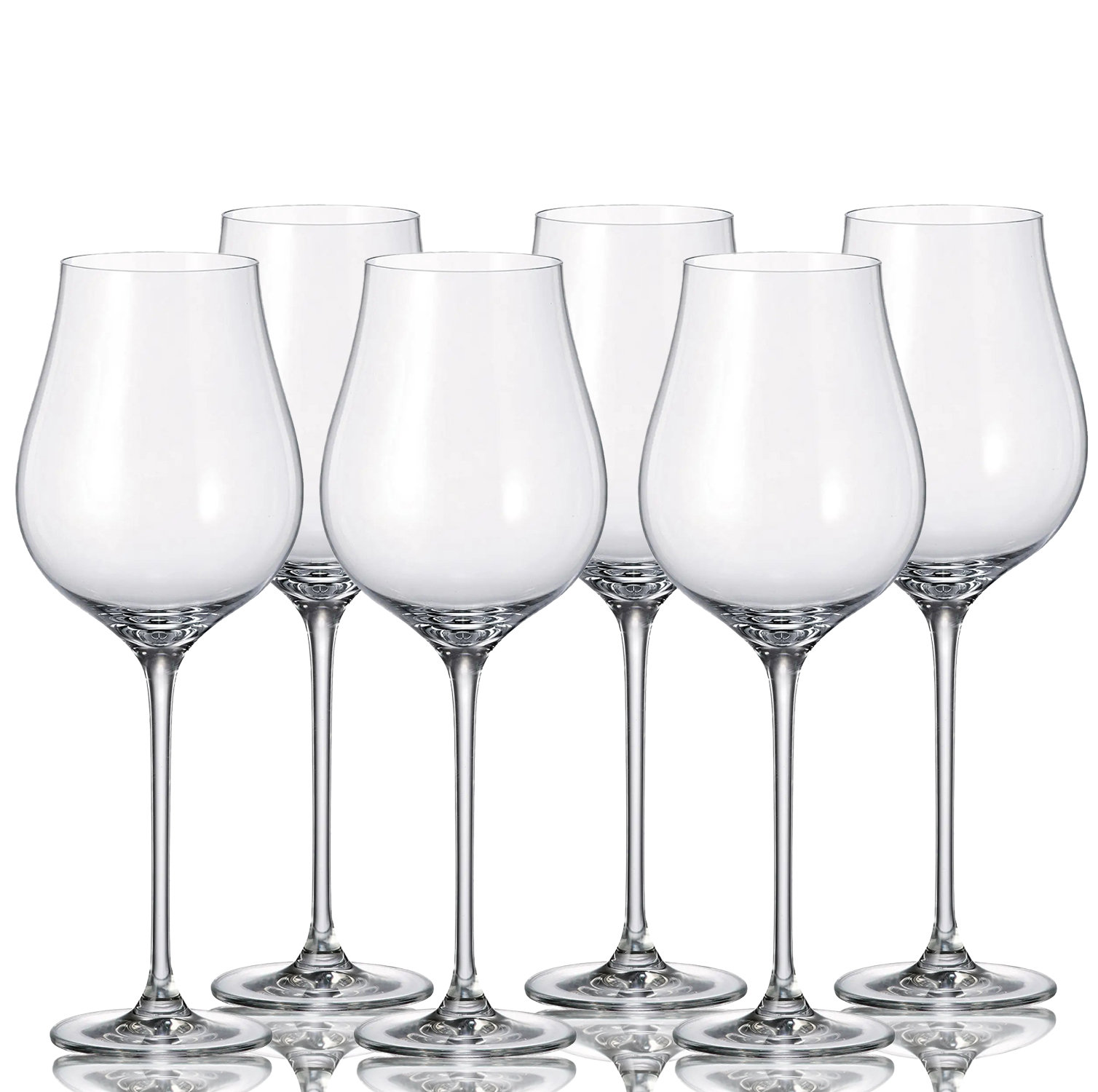 Ebern Designs Cronan Crystal Wine Glass Set | Wayfair