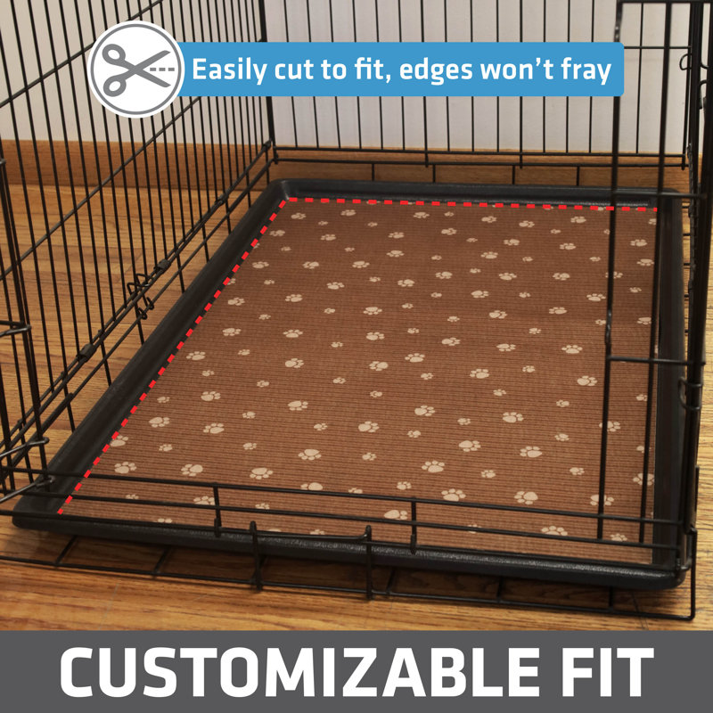 Tucker Murphy Pet™ Lauren Dog Crate Mat, Kennel Liner - Absorbent ...