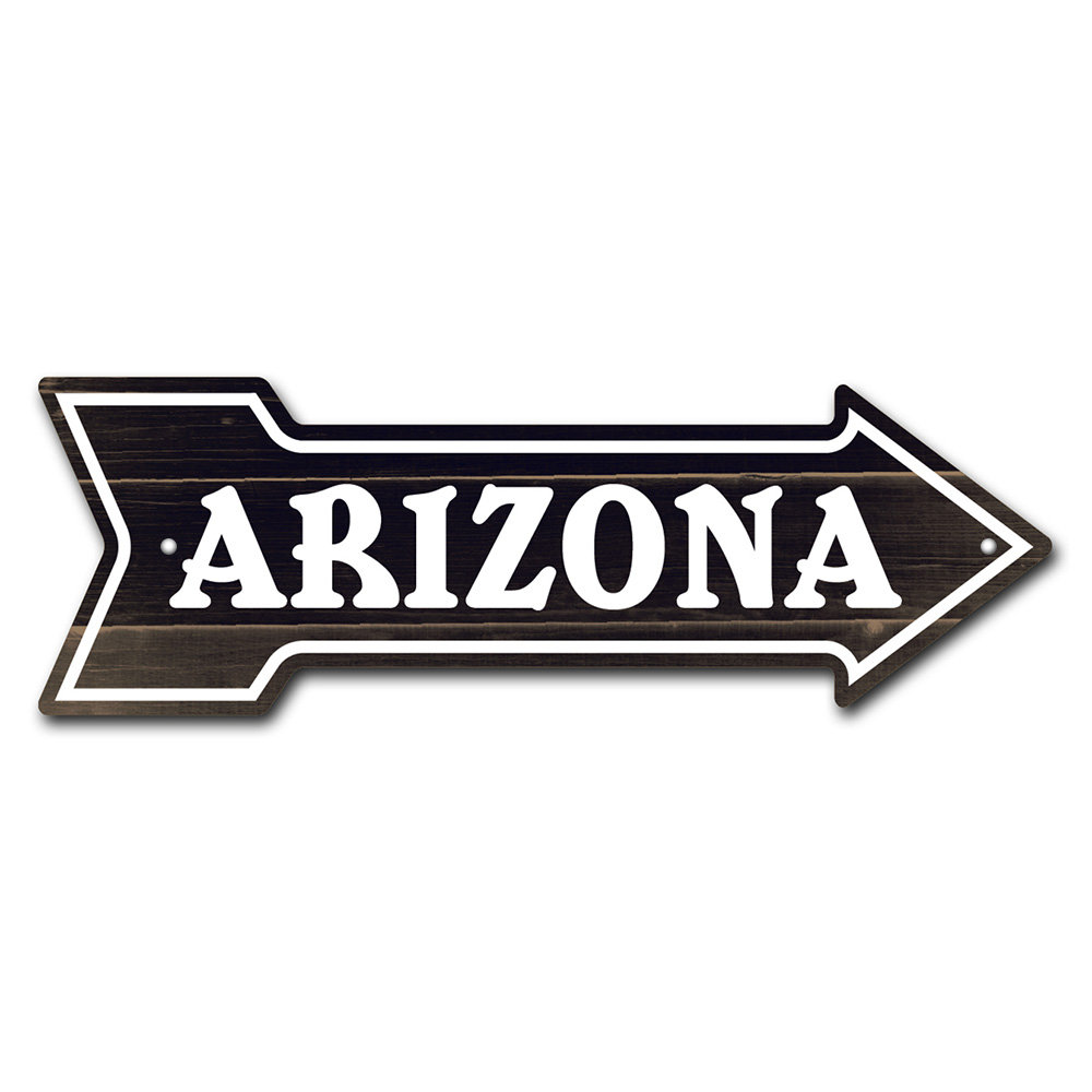 SignMission Arizona 2 Arrow Removable Decal Funny Home Décor 24" Wide ...