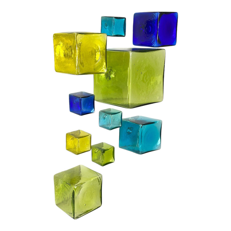 WORLDLY GOODS TOO Lime Wall-Multi-Cubes | Wayfair