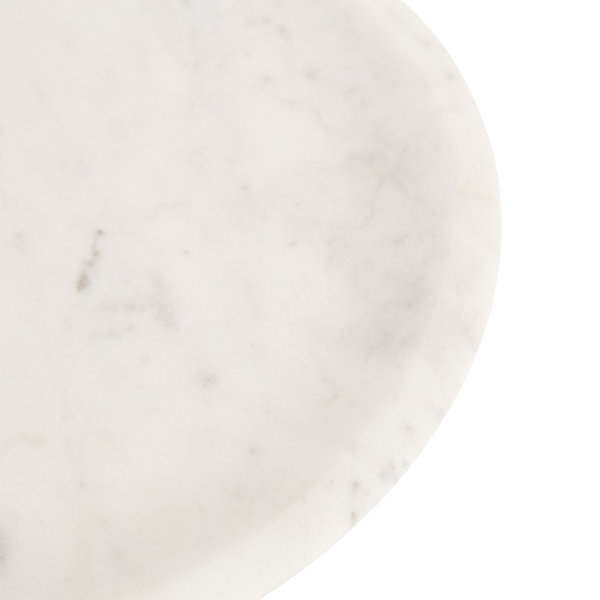 Mercer41 Round Marble Tray with Pedestal Design | Wayfair