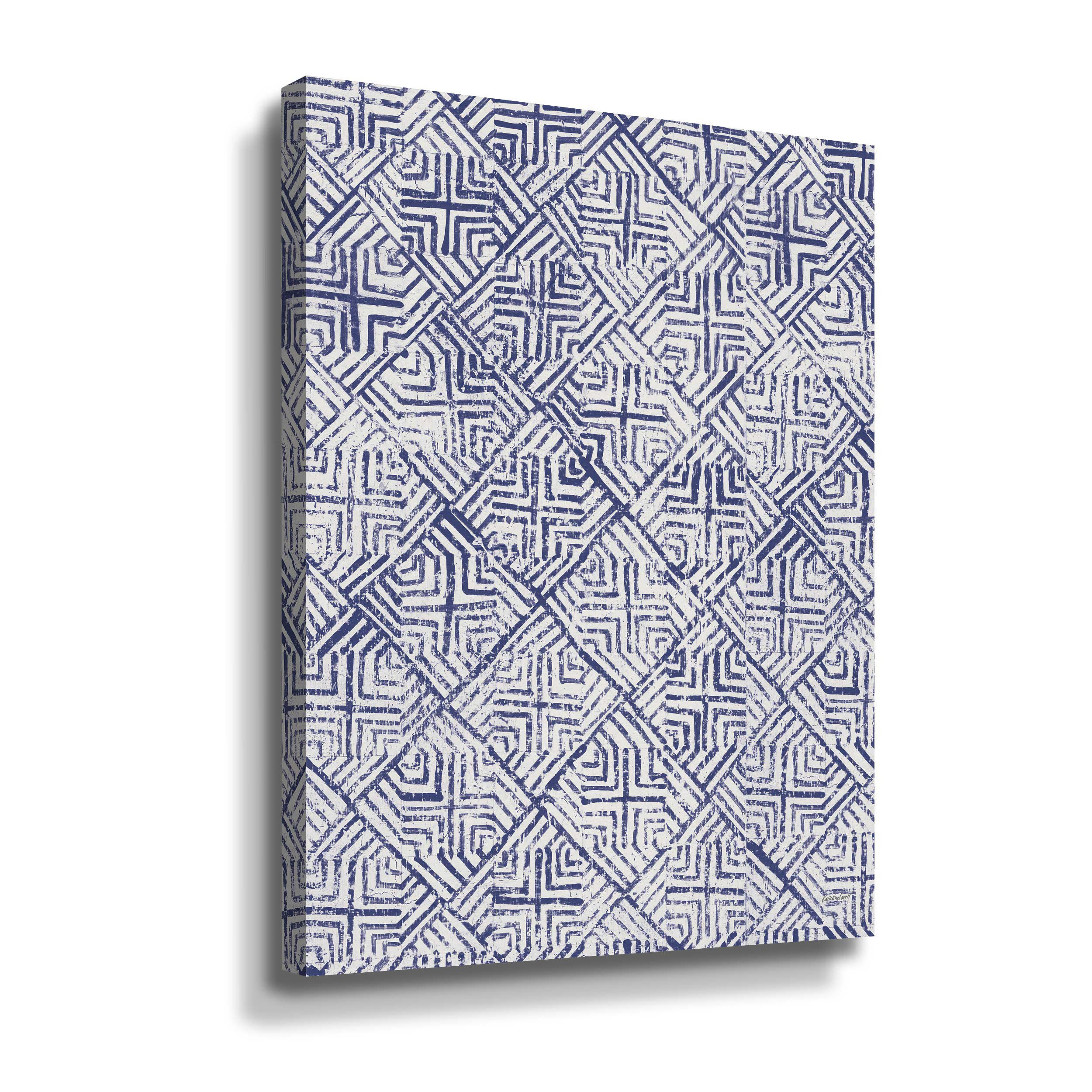 Dakota Fields Maki Tile Panel II Crop II Blue Gallery - Wayfair Canada