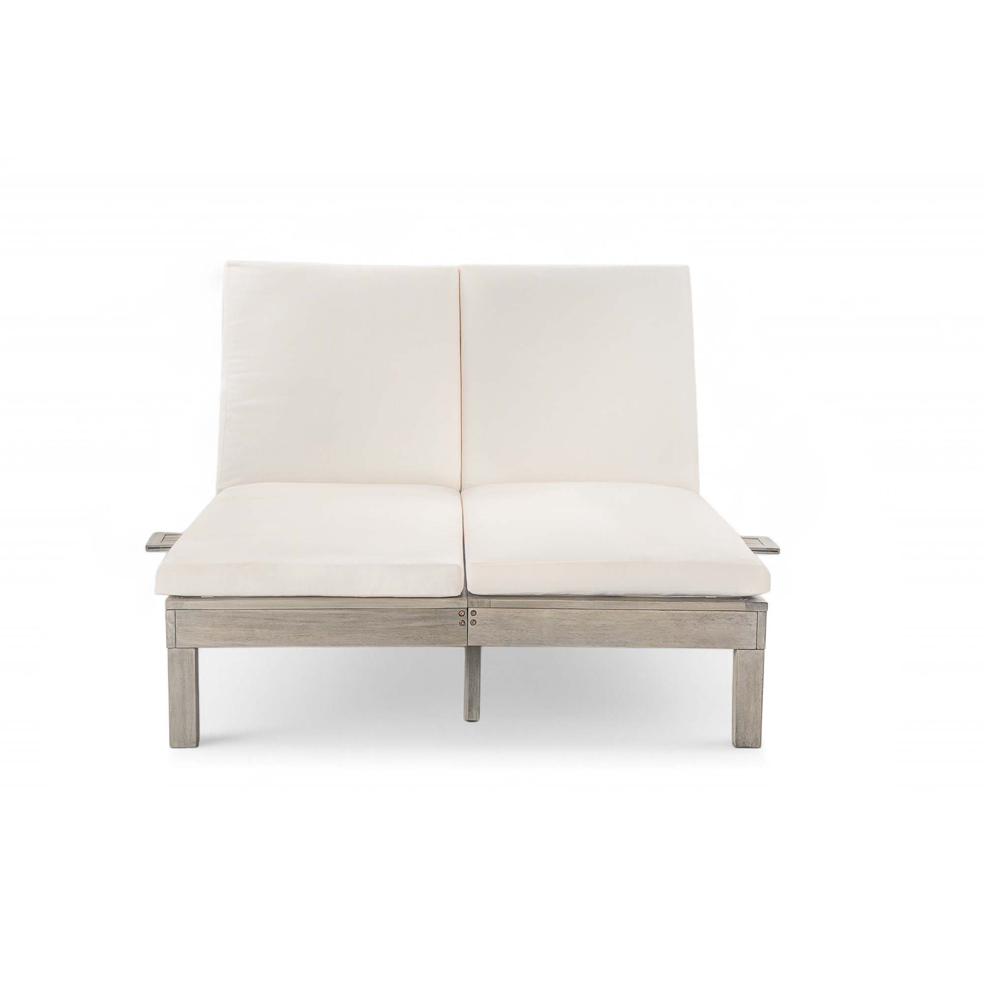 Latitude Run® 5-Position Outdoor Adjustable Backrest Double Chaise ...