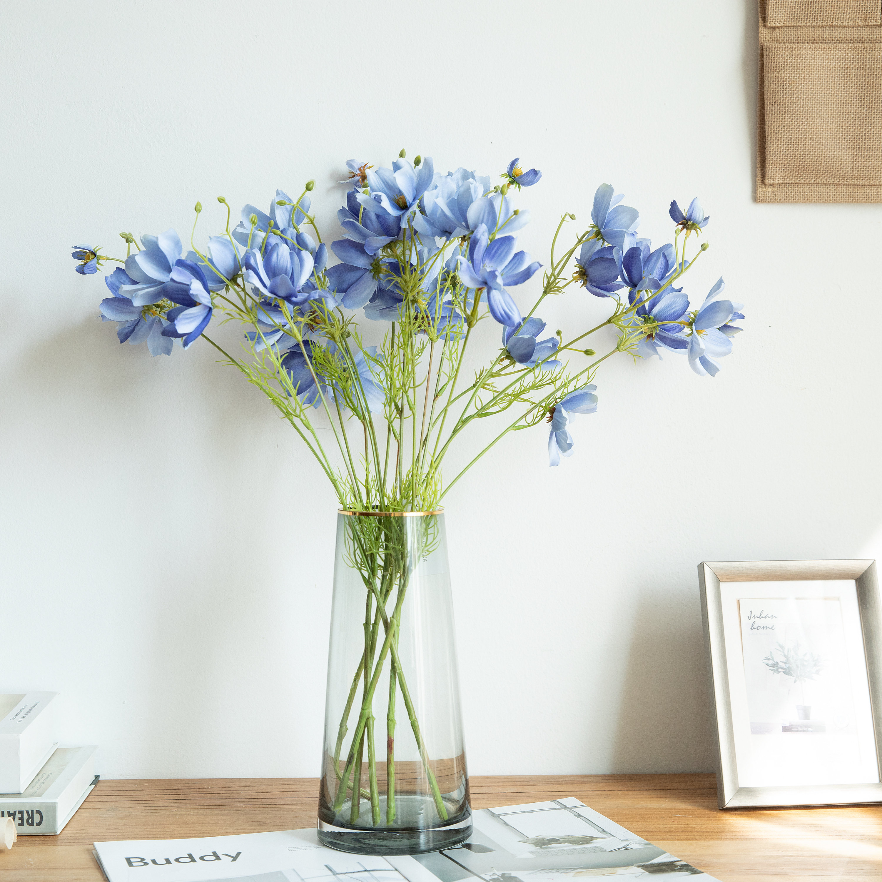 Anna & Alyssa Artificial Silk Cosmos Daisy Floral Arrangement - Wayfair ...
