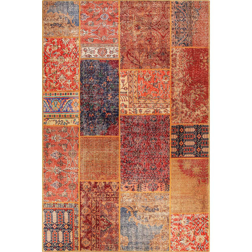 Bungalow Rose Jazz Patchwork Patterned Woven Base Decorative ...