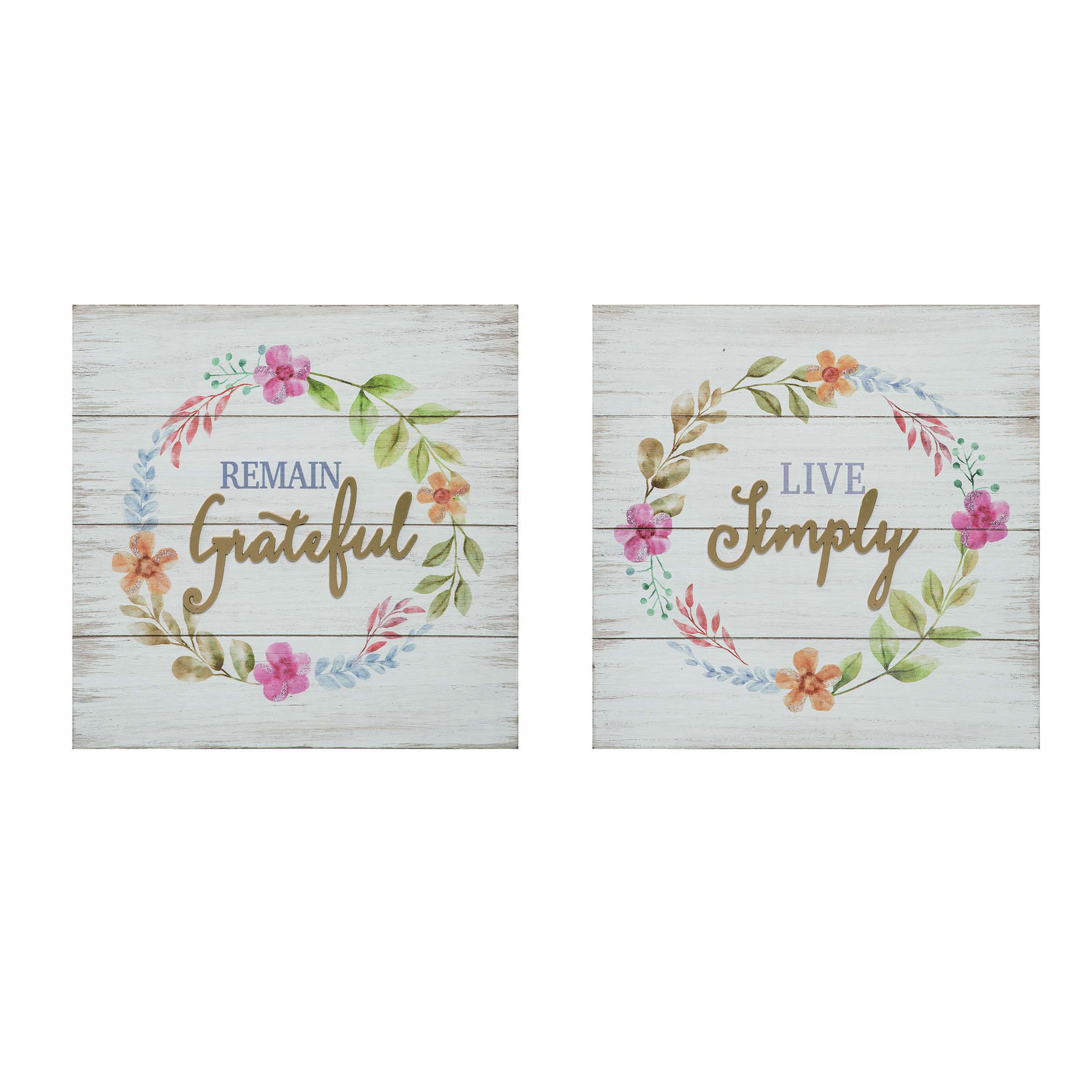 Lark Manor™ MDF Dimensional Simplicity Decor Set of 2 Spring Home ...