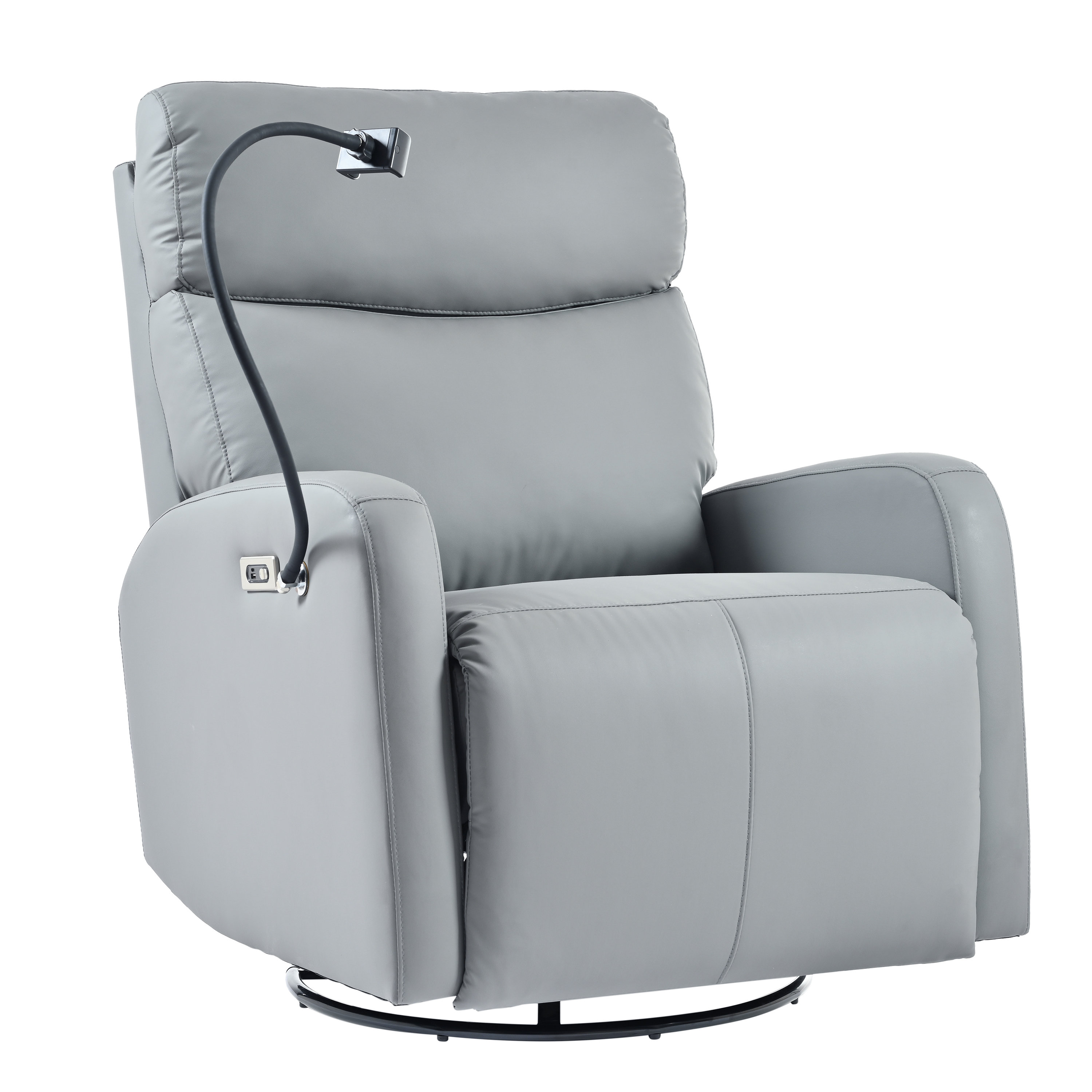 Hokku Designs 270° Power Swivel Rocker Recliner Chair, Electric Glider ...