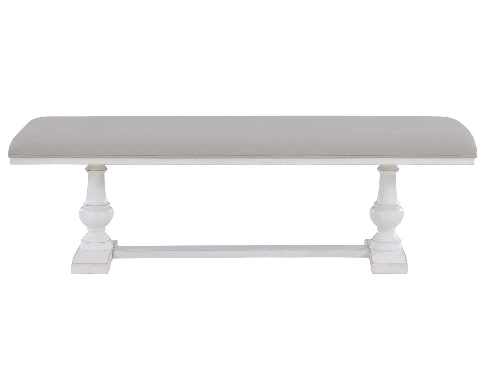 Wildon Home® Warren 60? Upholstered Bench, White | Wayfair
