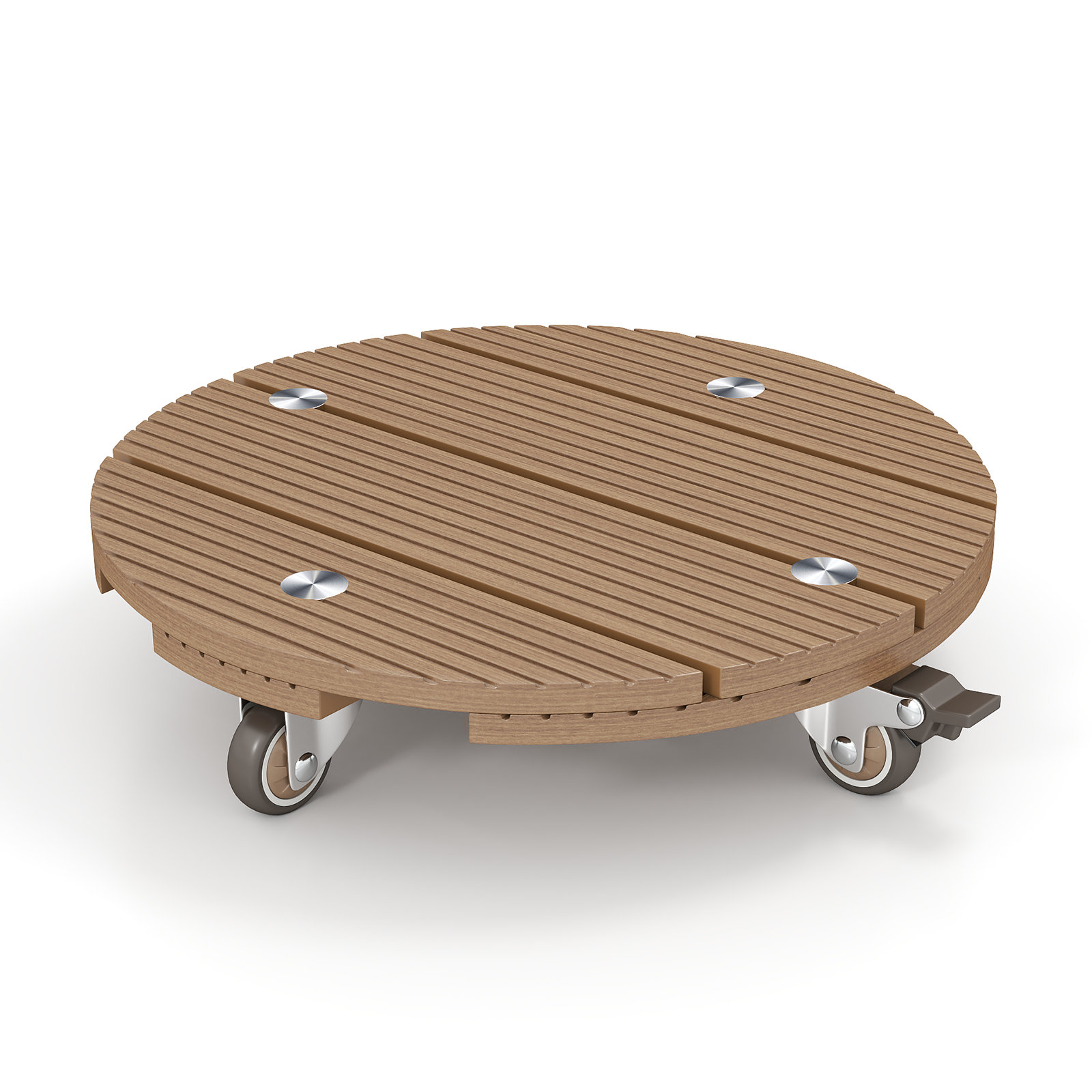 Latitude Run® Rolling Stand With Lockable Casters For Pots,4-Wheel ...
