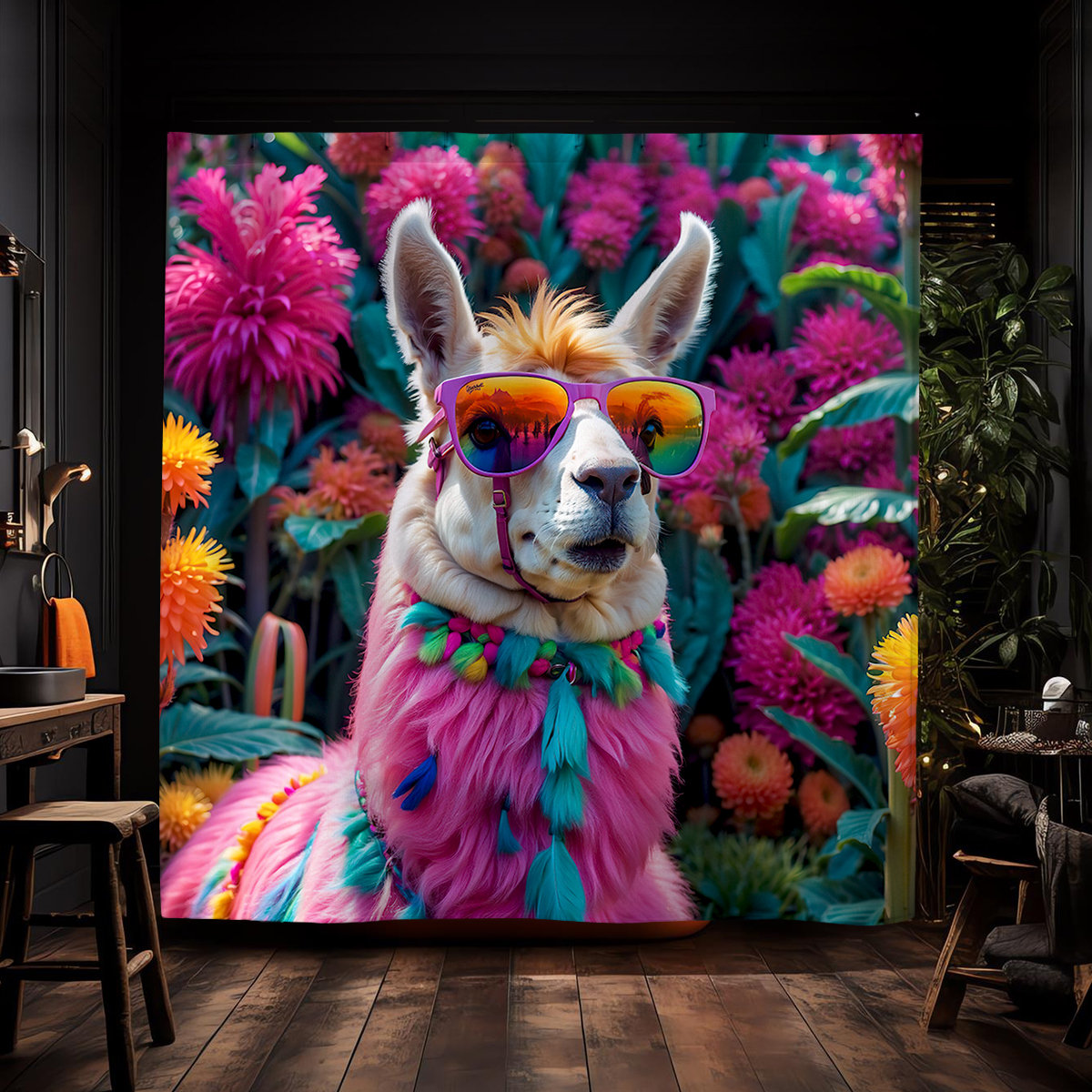 ULLI HOME Sona Llama Shower Curtain - Wayfair Canada